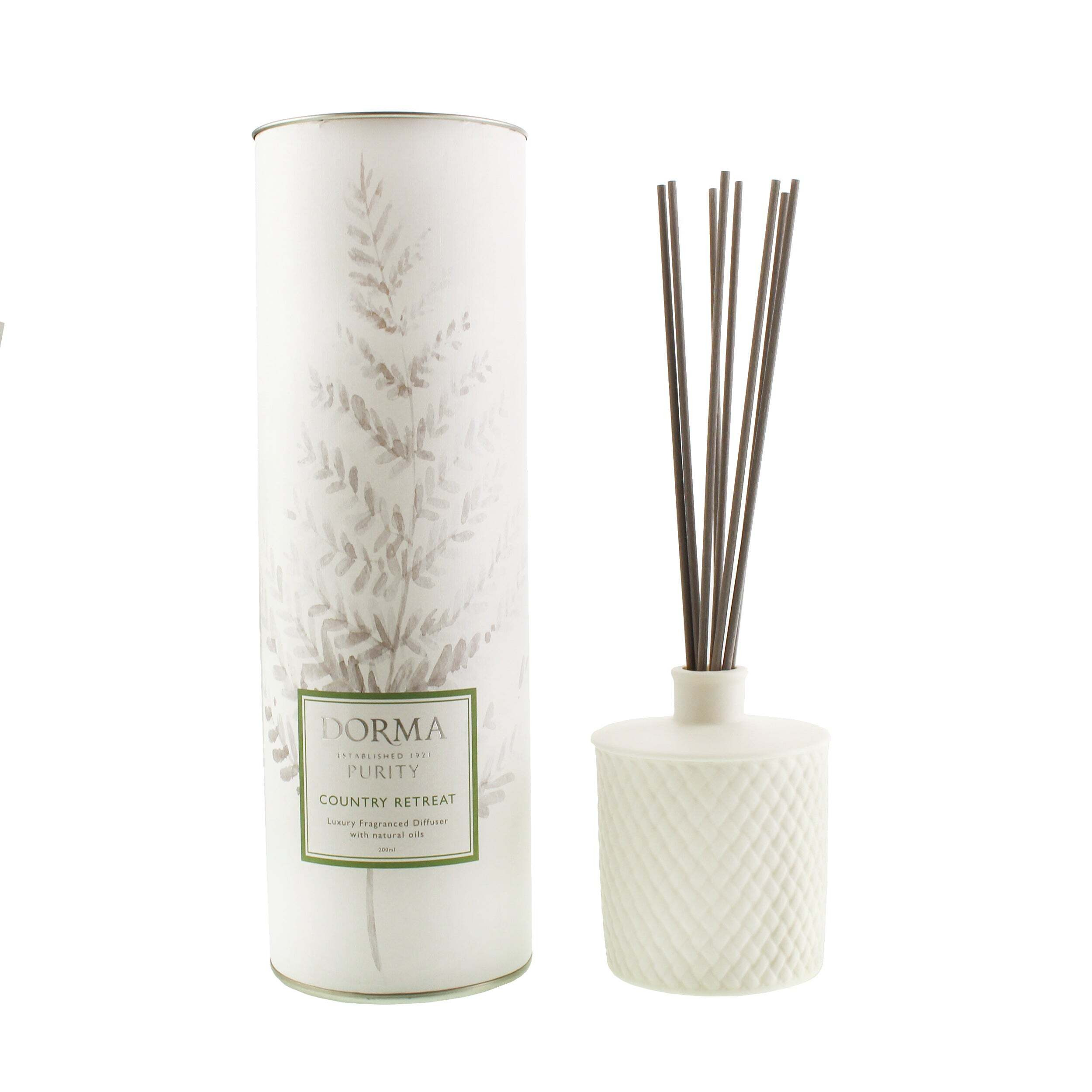 Dorma Purity Country Retreat Diffuser, 200ml White by Dunelm | ufurnish.com