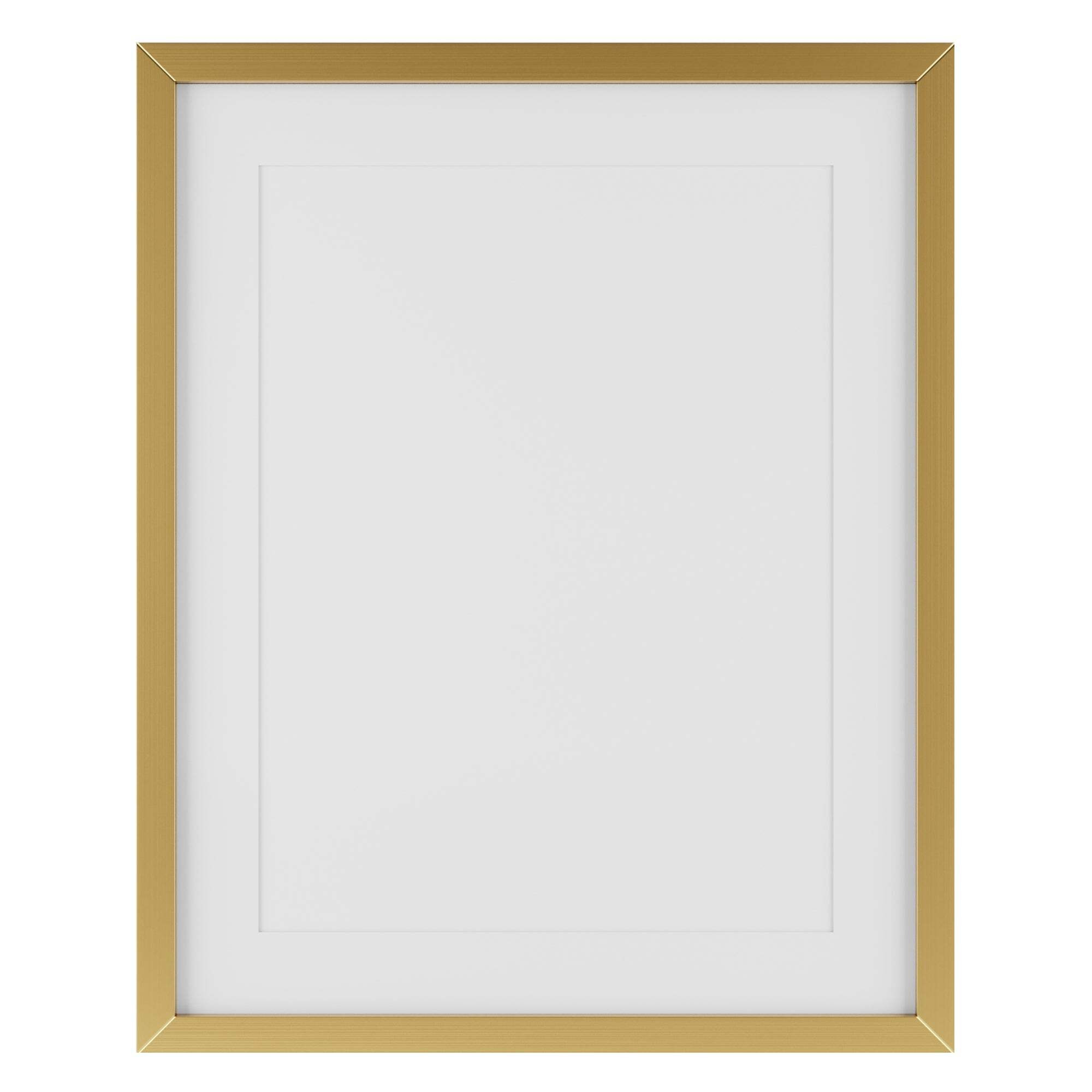 Essentials Gold Box Photo Frame Gold by Dunelm | ufurnish.com
