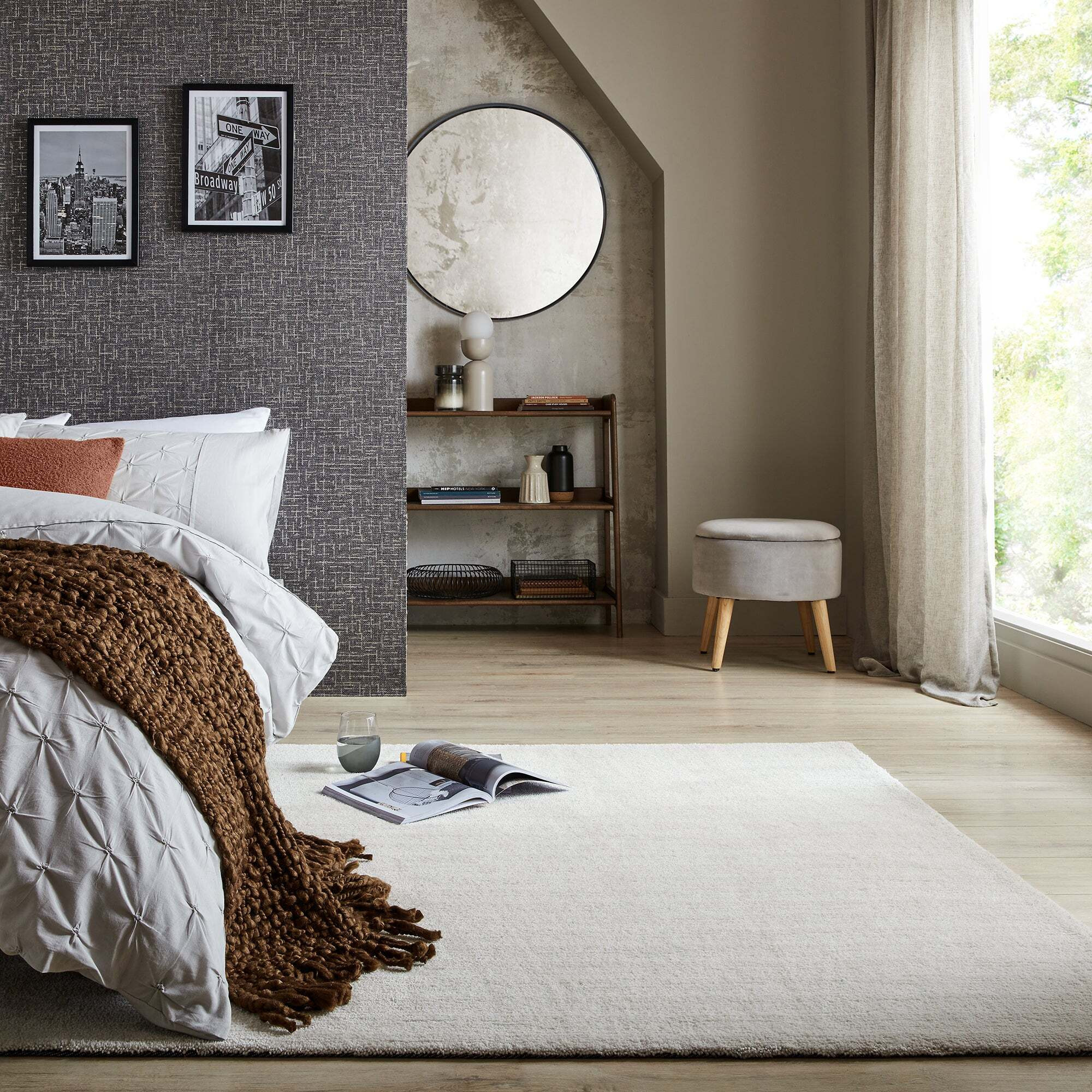 Isla Rug Isla Ivory by Dunelm | ufurnish.com