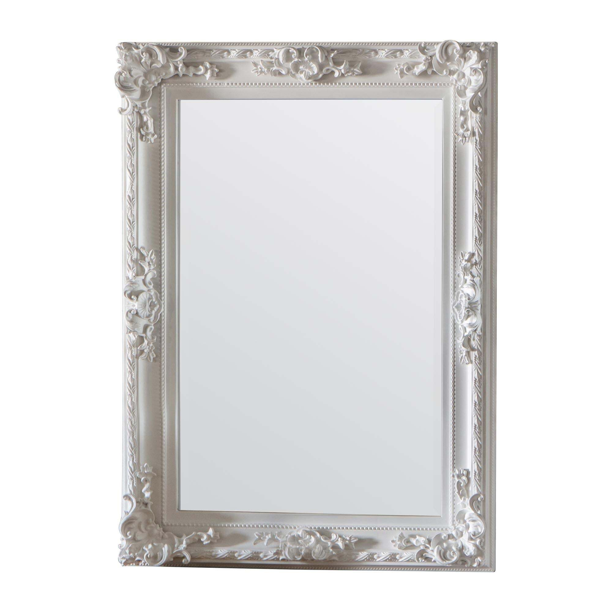 Liberty Rectangle Mirror, 114x83cm White by Dunelm | ufurnish.com