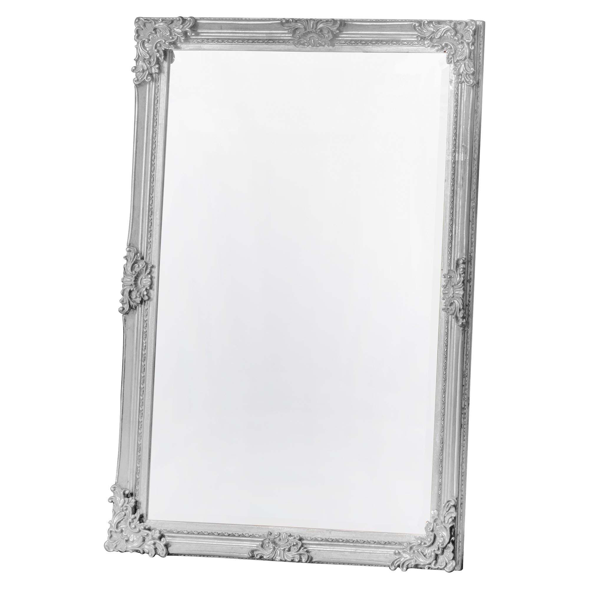 Rociada Rectangle Mirror, 72x103cm White by Dunelm | ufurnish.com