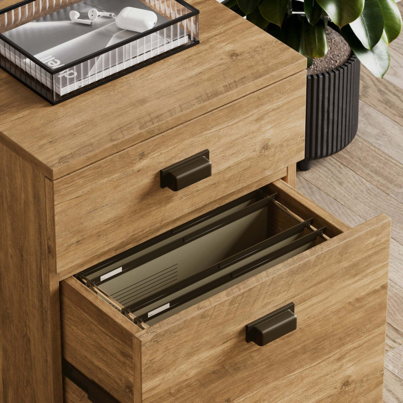 Fulton Filing Cabinet Brown by Dunelm | ufurnish.com