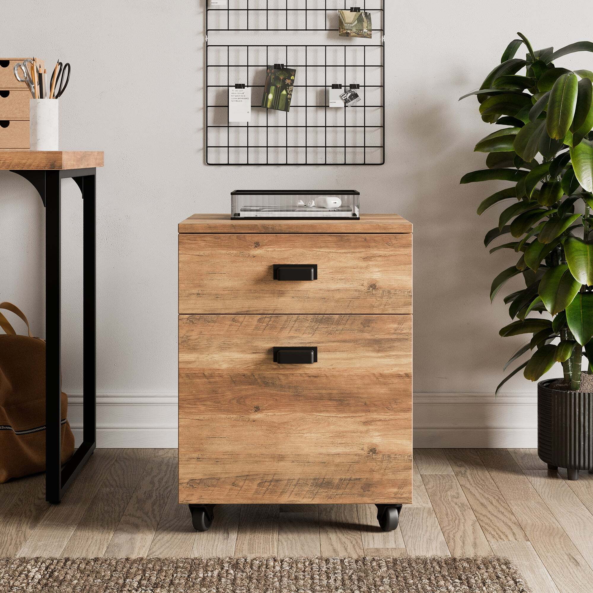 Fulton Filing Cabinet Brown by Dunelm | ufurnish.com