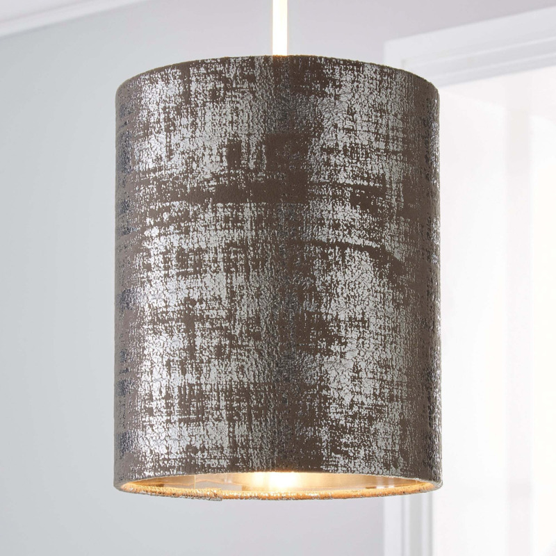 Romano 18cm Cylinder Silver Lamp Shade Silver by Dunelm | ufurnish.com