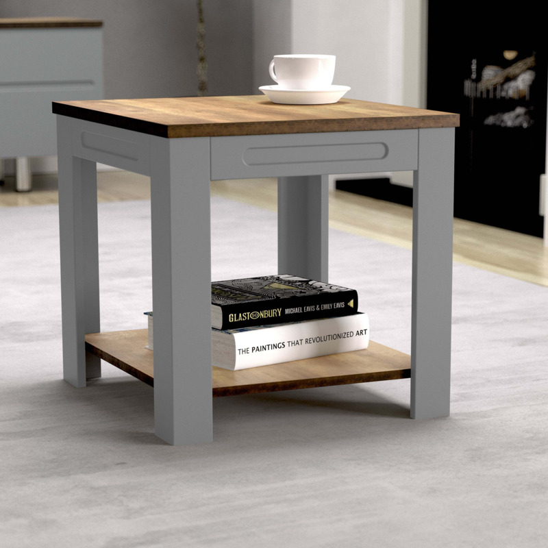 White Sands Side Table Grey by Dunelm | ufurnish.com
