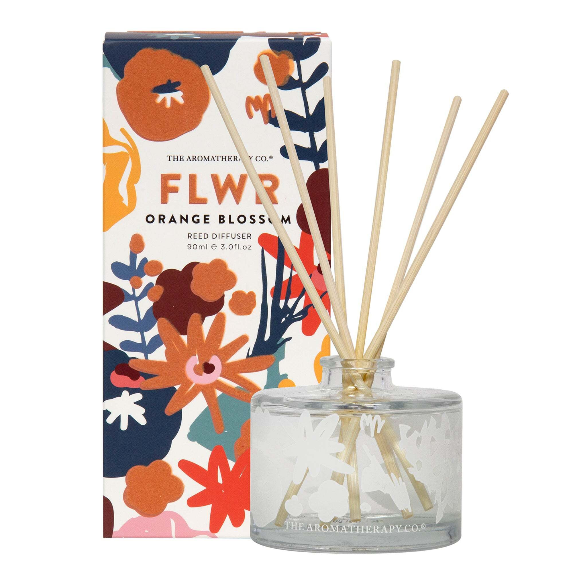 The Aromatherapy Co FLWR Orange Blossom Diffuser 90ml Clear by Dunelm ...