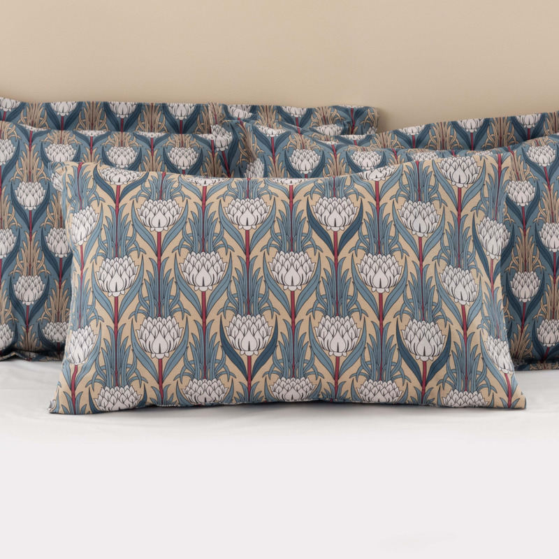 Maeve Floral Folkstone Blue Duvet Cover and Pillowcase Set Blue by ...