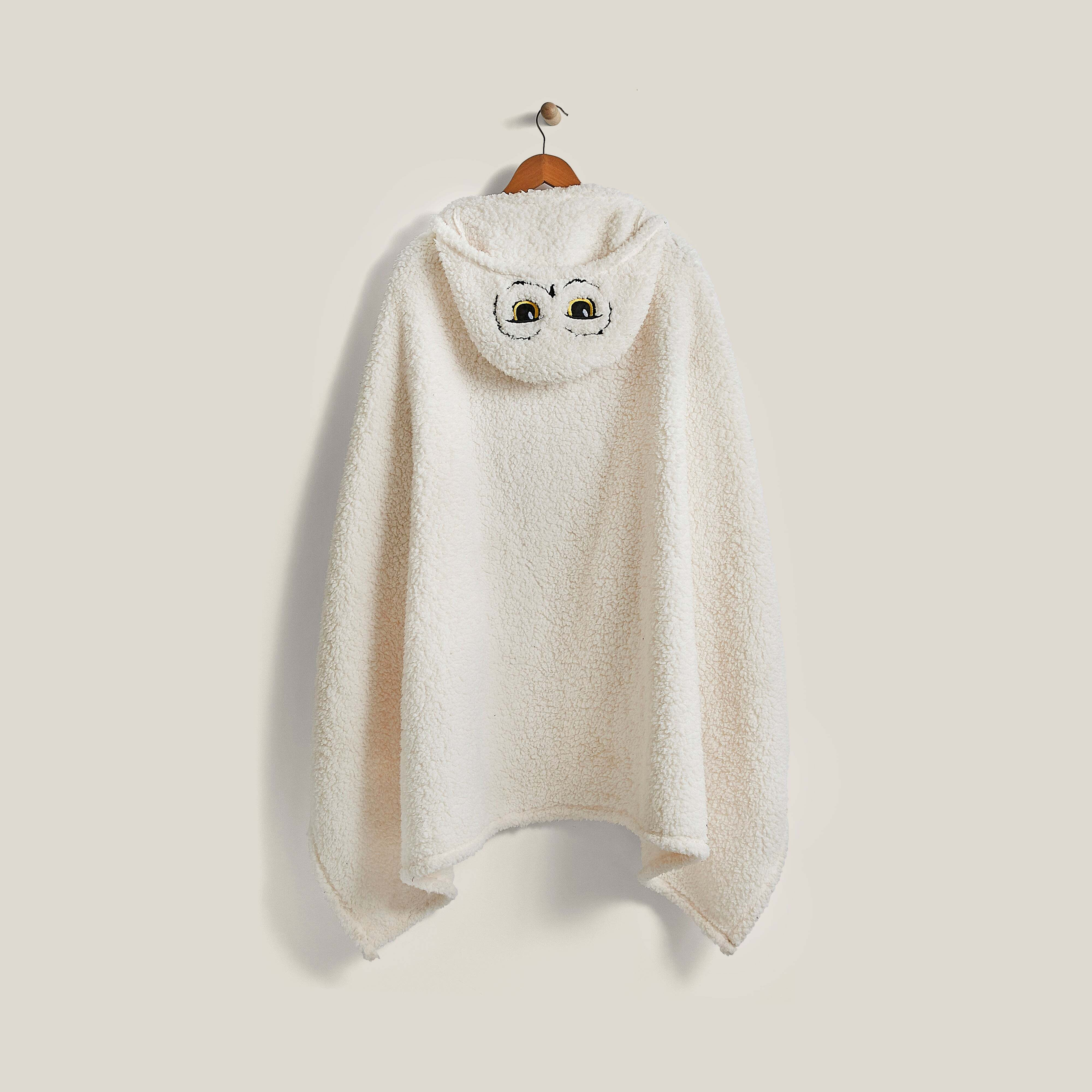 Harry Potter Hedwig Hooded Blanket White by Dunelm | uFurnish.com