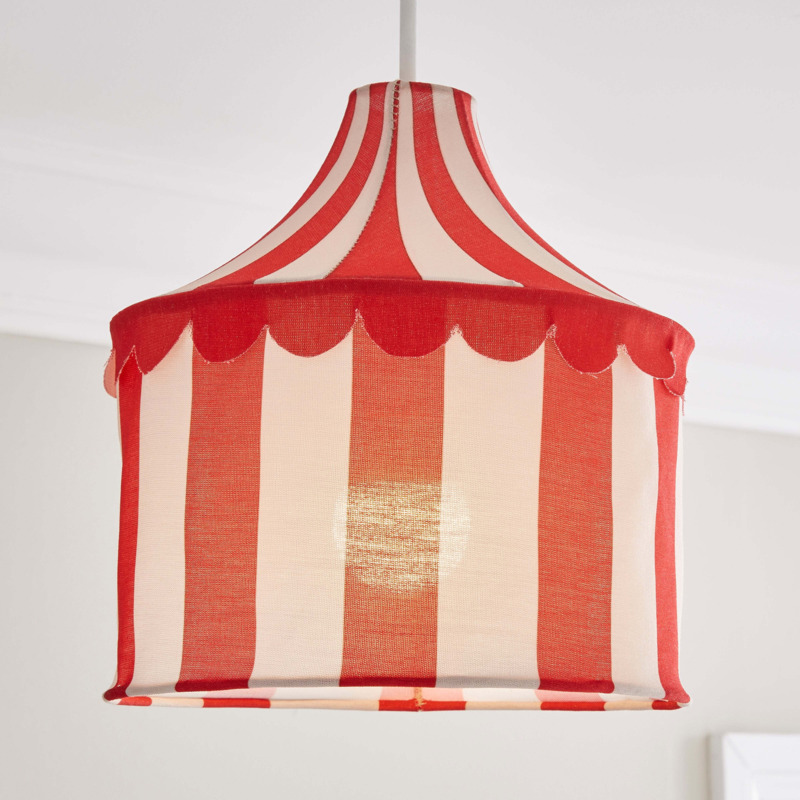 Pride and Joy Carnival Tent Lamp Shade Red by Dunelm | ufurnish.com