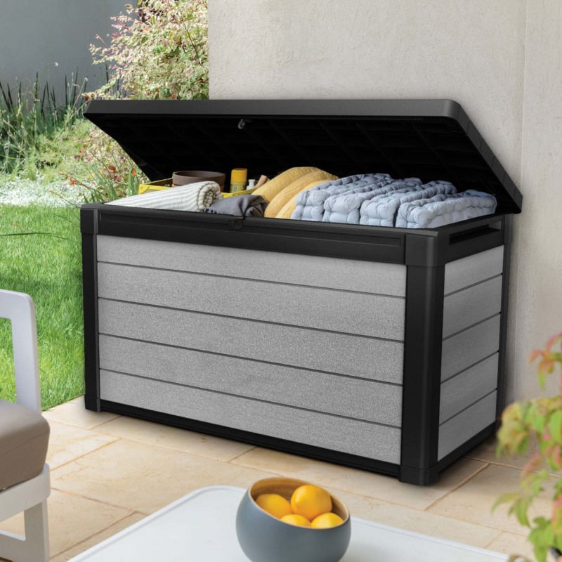 Keter Denali 380L Duotech Storage Box Anthracite by Dunelm | ufurnish.com