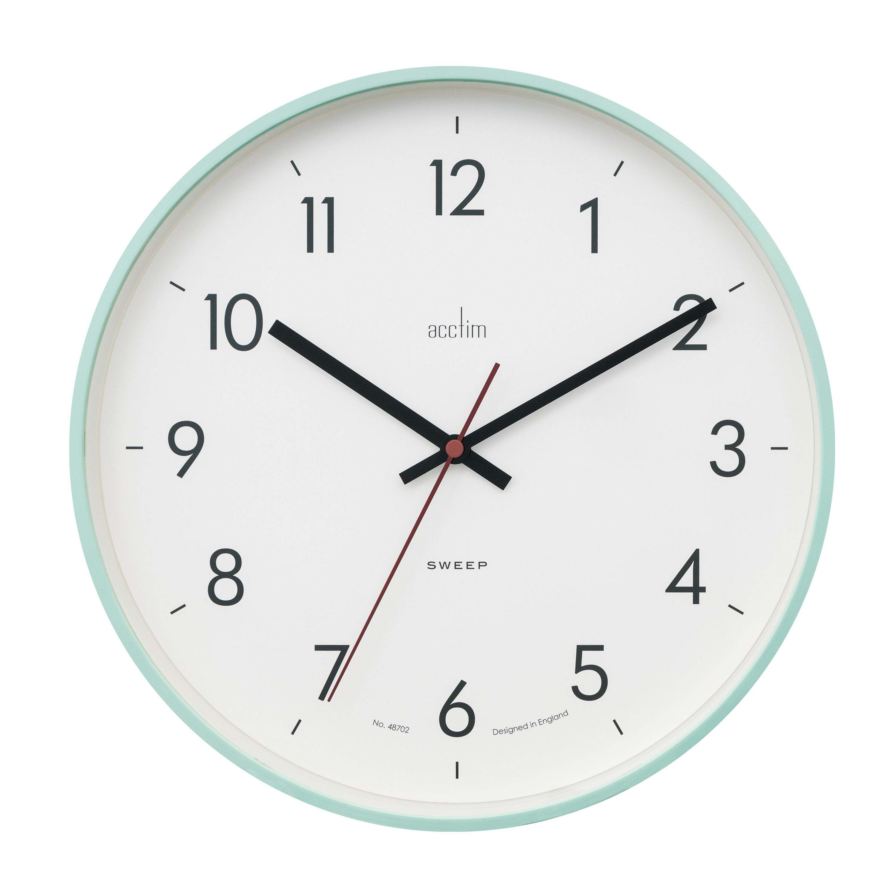 Acctim Aster Wall Clock Green by Dunelm | ufurnish.com