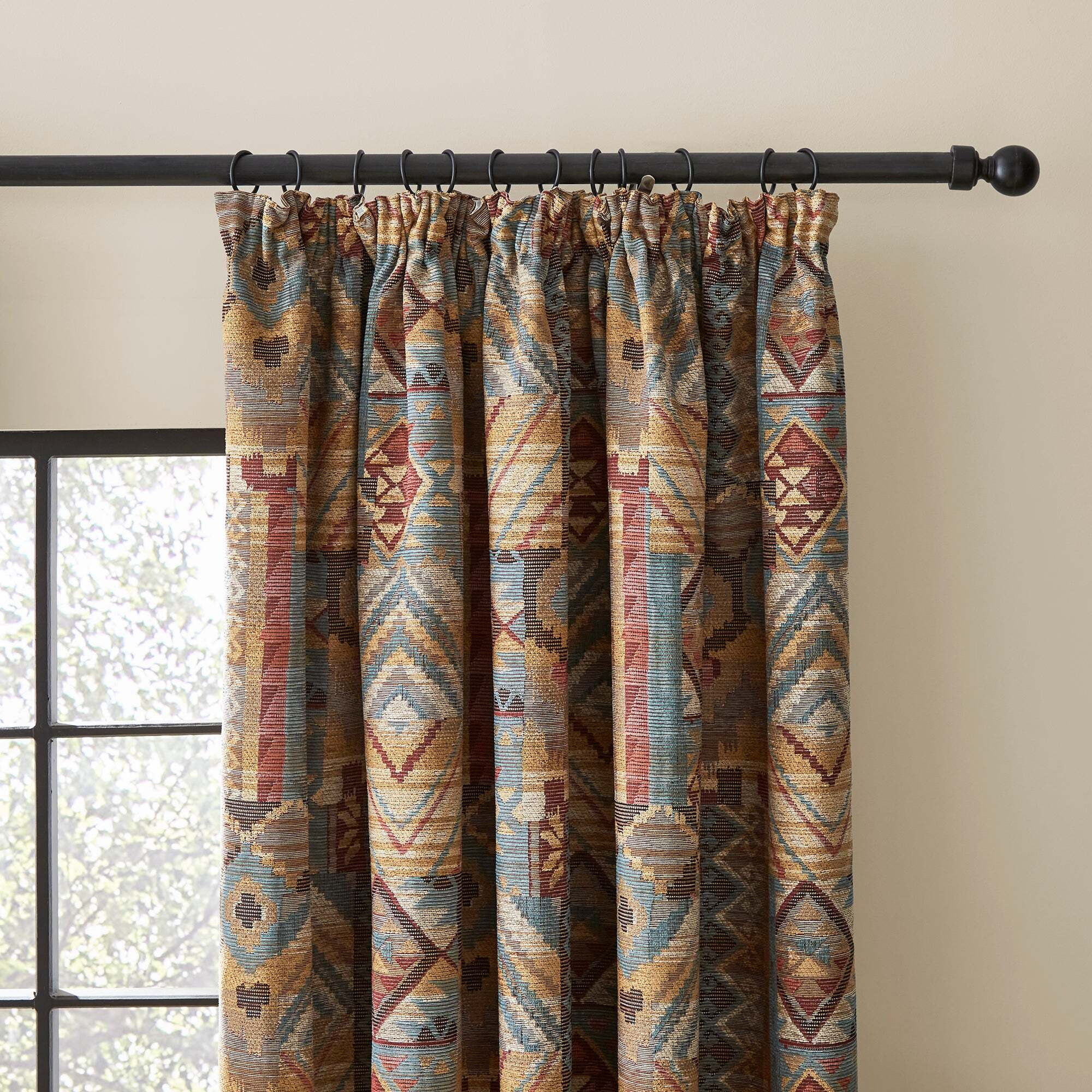 Evander Pencil Pleat Curtains Red by Dunelm | ufurnish.com