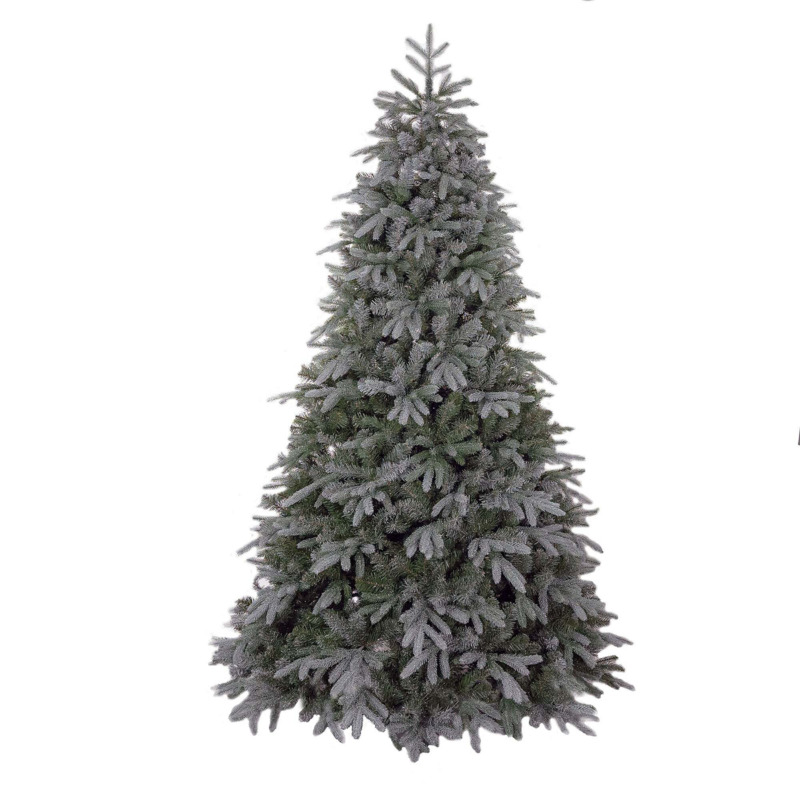 7.5ft Snowy Cincinnati Tree Hinged Christmas Tree Green by Dunelm ...
