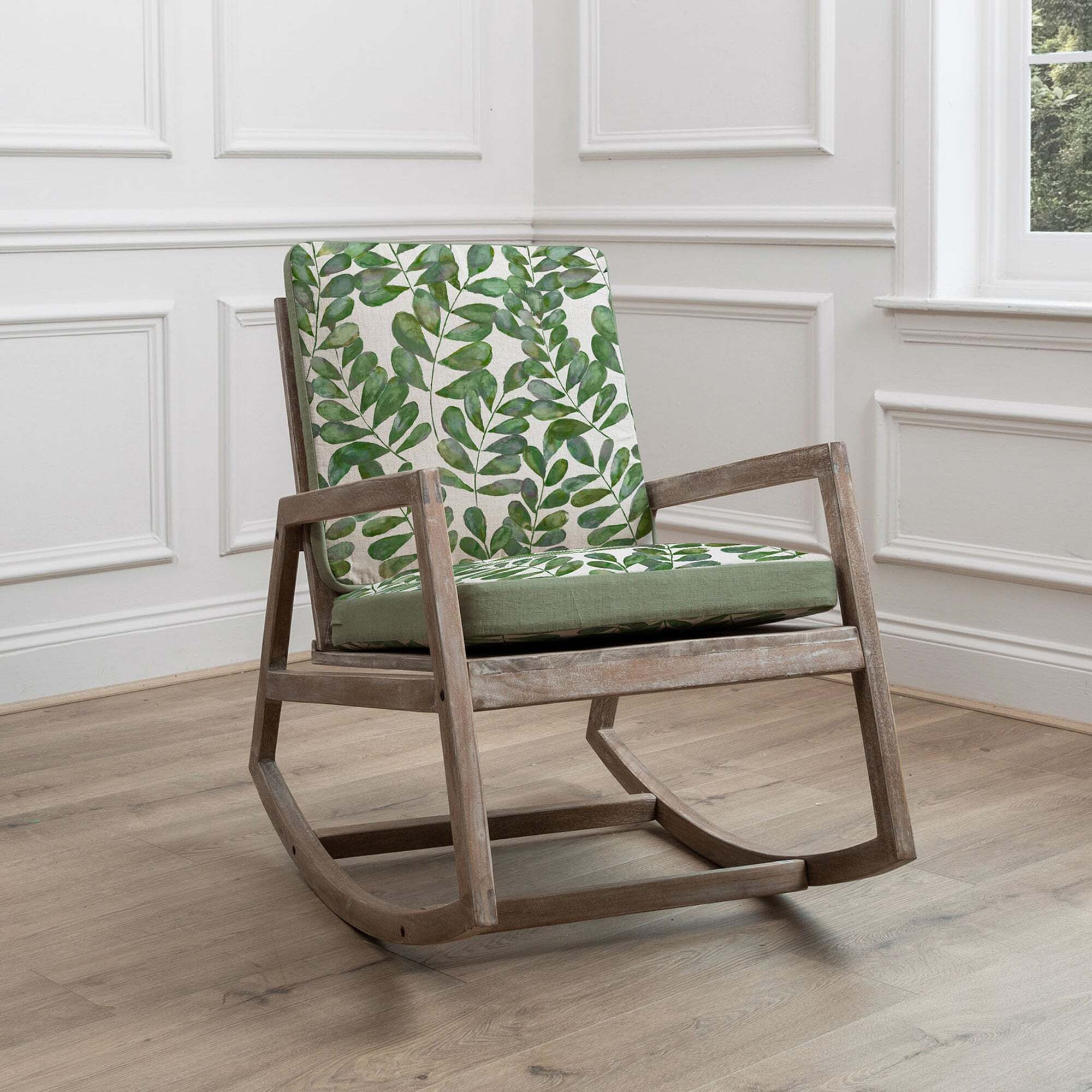 Jonas Rowan Rocking Chair Rowan Apple Green by Dunelm | ufurnish.com