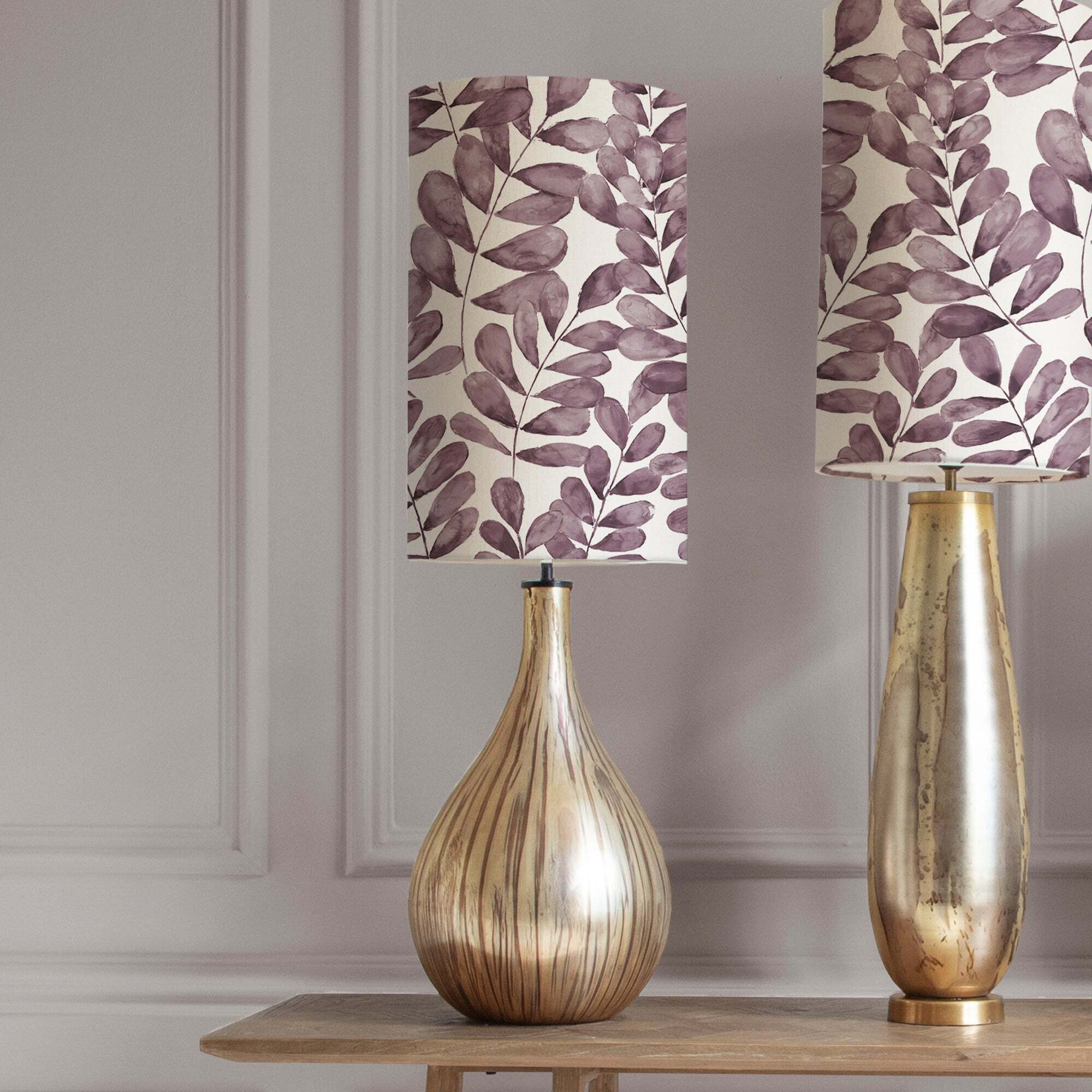 Allegra Table Lamp with Rowan Shade Rowan Violet Purple by Dunelm ...