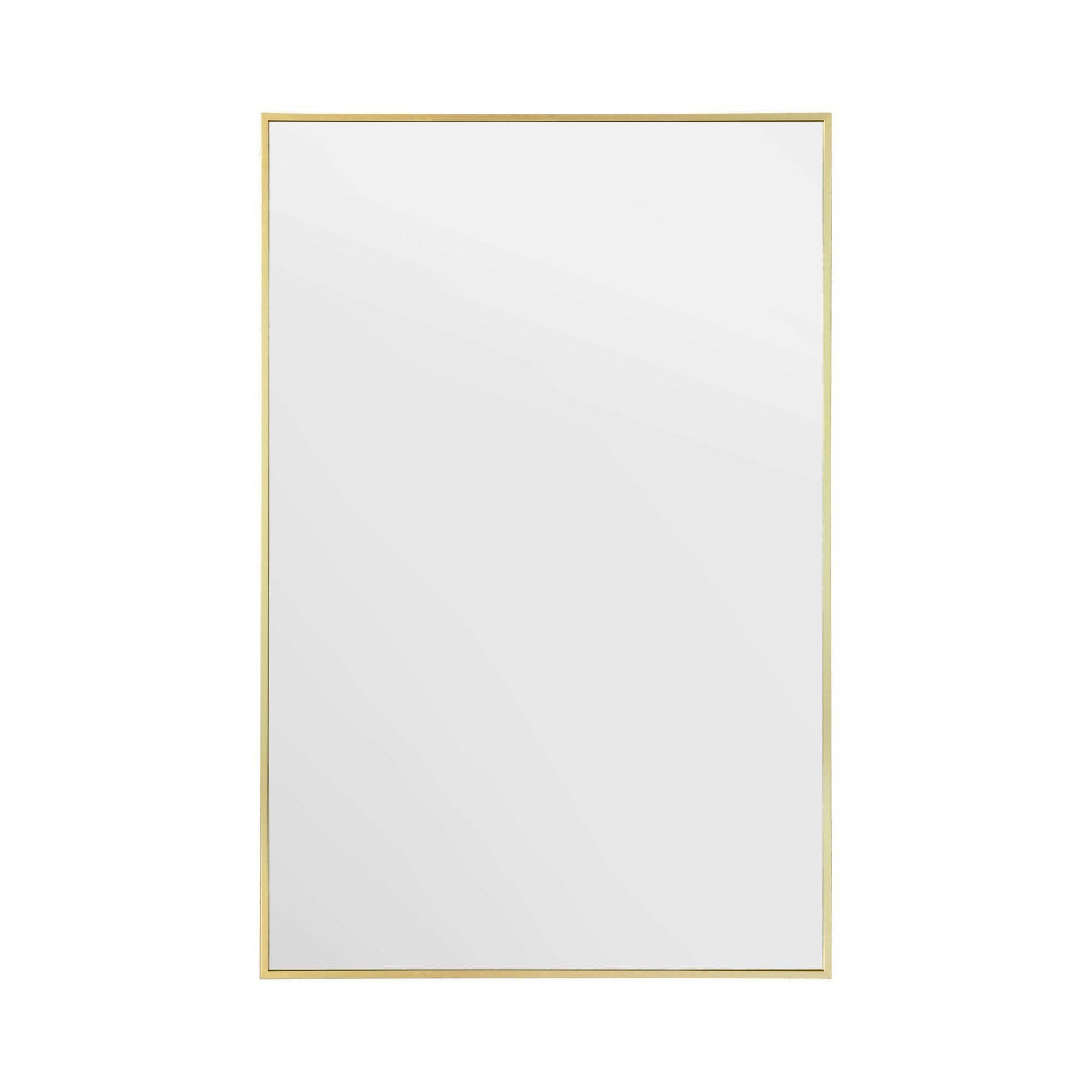 Artus Aluminium Rectangle Full Length Wall Mirror Gold by Dunelm ...