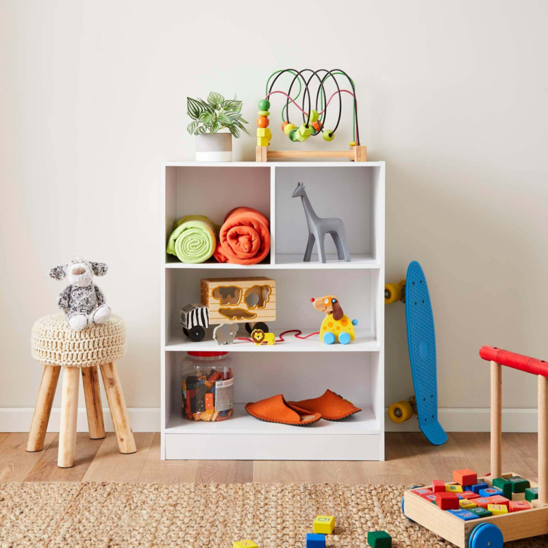 Large 4 Cube Shelving Unit Frame White by Dunelm | ufurnish.com