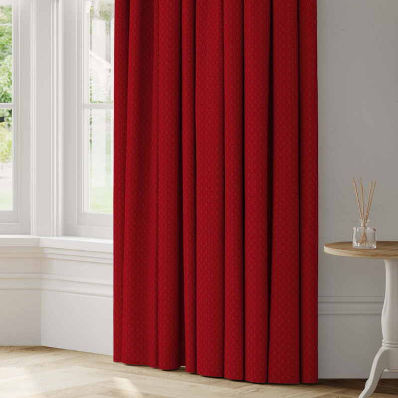 Soho Made to Measure Curtains red by Dunelm | ufurnish.com