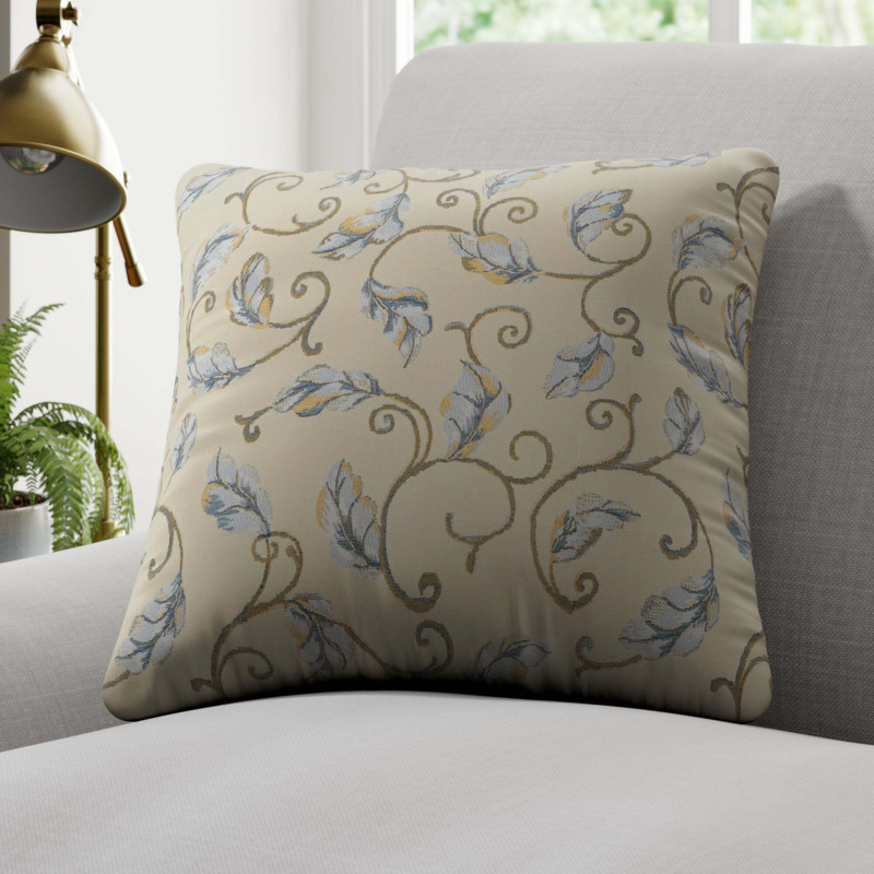 Summer Scroll Made to Order Cushion Cover Summer Scroll Blue by Dunelm ...