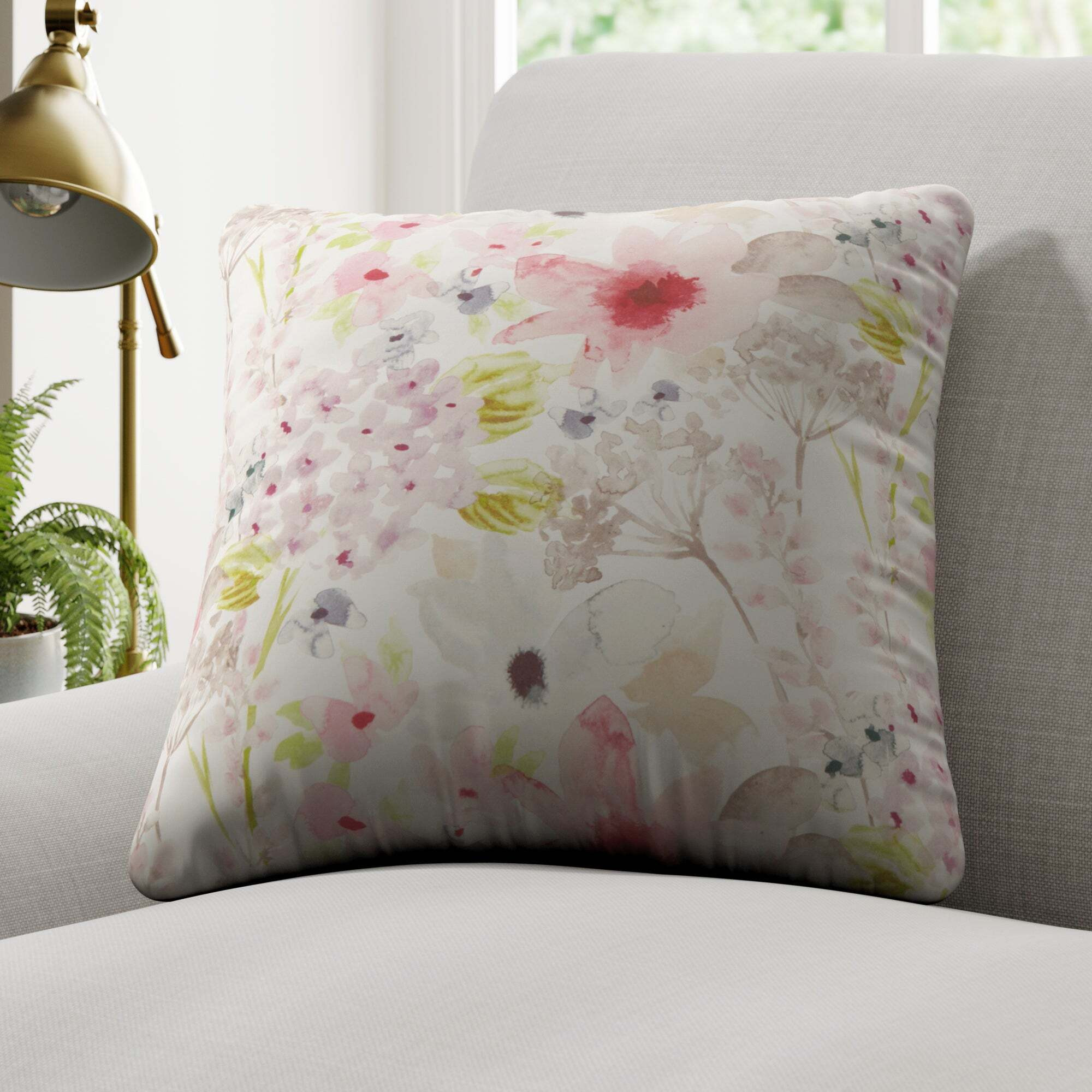 Felicity Made to Order Cushion Cover Felicity Pink by Dunelm | ufurnish.com