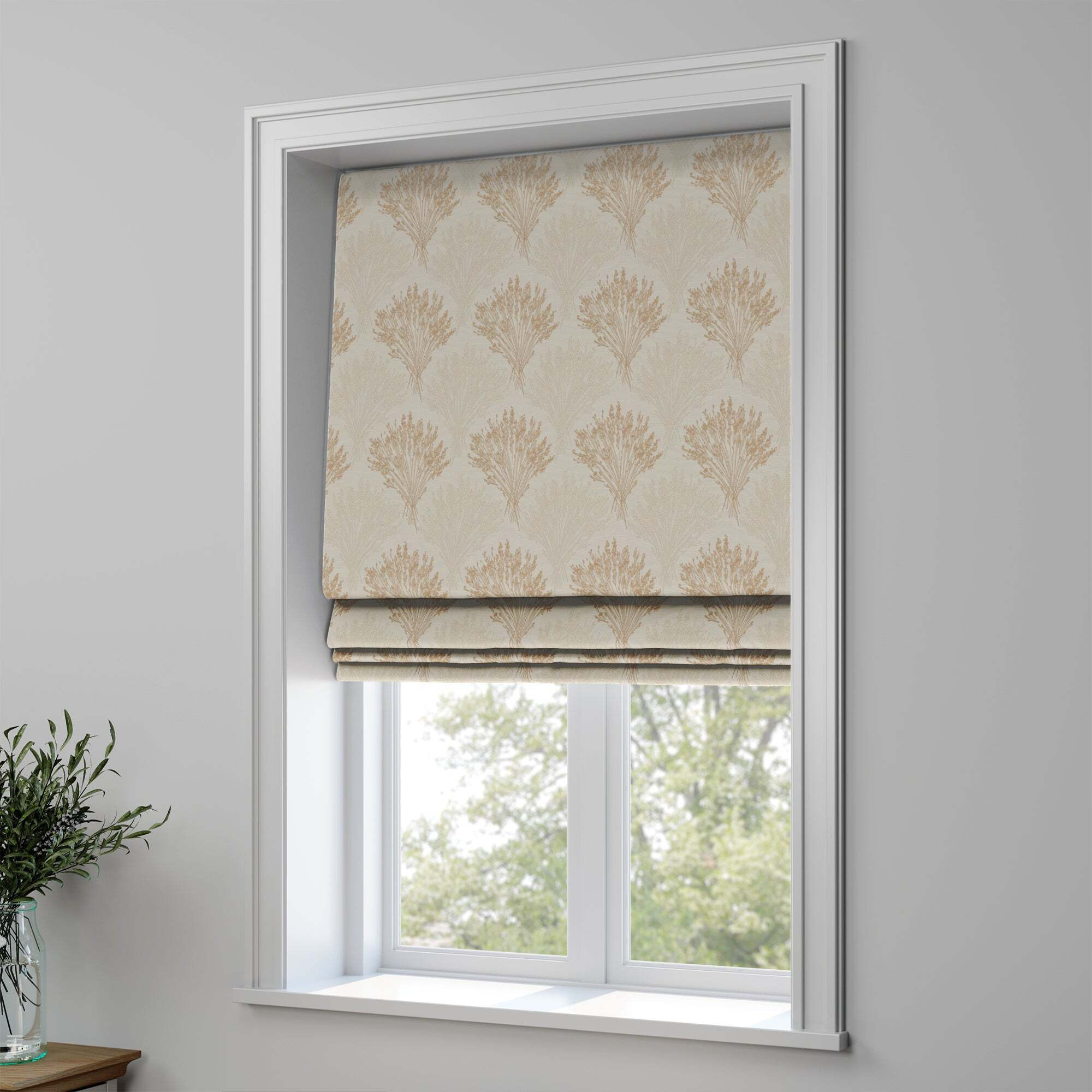 Emmer Made to Measure Roman Blind Emmer Pebble by Dunelm | ufurnish.com