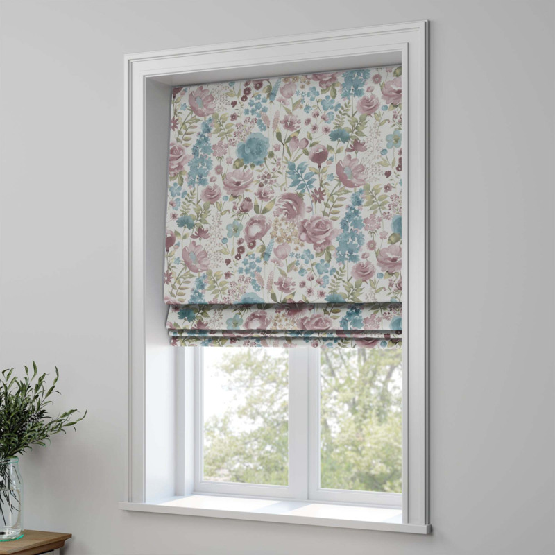 Misty Moors Made to Measure Roman Blind Misty Moors Teal by Dunelm ...