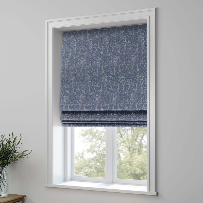 Cascade Made to Measure Roman Blind Cascade Sky Blue by Dunelm ...