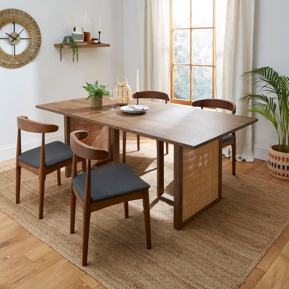 Mila 6 Seater Rectangular Dining Table, Mango Wood by Dunelm | ufurnish.com