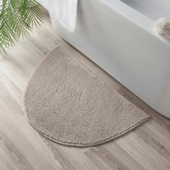 Mini Bobble Semi Circle Bath Mat by Dunelm | ufurnish.com