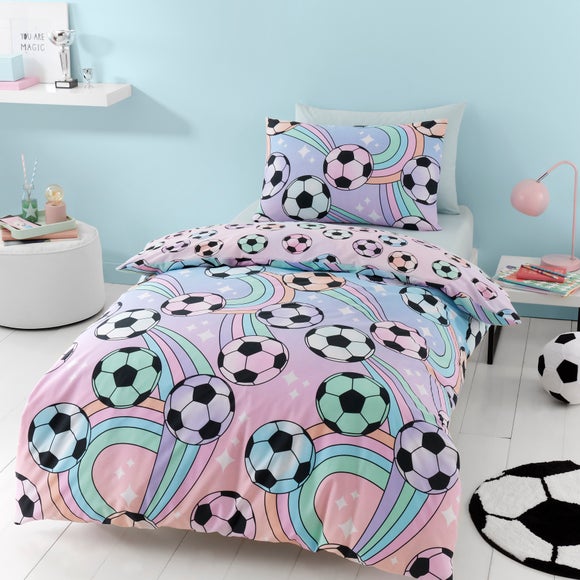 Football Ombre Duvet Cover and Pillowcase Set by Dunelm | ufurnish.com