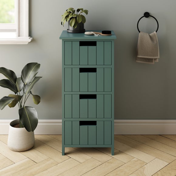 Ronnie 4 Drawer Bathroom Storage Unit by Dunelm | ufurnish.com