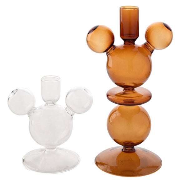 Set of 2 Disney Mickey Mouse Shaped Candlestick Holders by Dunelm ...