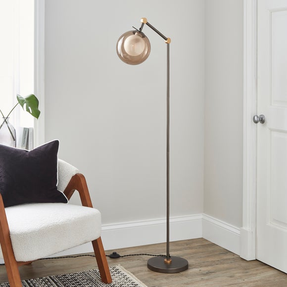 Molecular Industrial Metal Floor Lamp by Dunelm | ufurnish.com