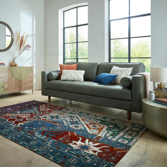 Traditional Patchwork Chenille Rug by Dunelm | ufurnish.com
