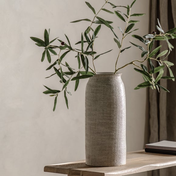 Nyla Stoneware Milk Vase by Dunelm | ufurnish.com