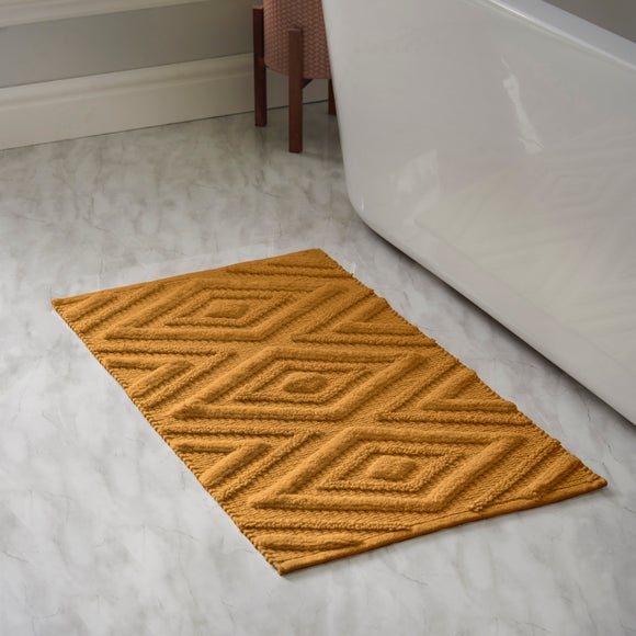 Global Woven and Tufted Bath Mat by Dunelm | ufurnish.com