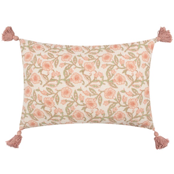 Delphine Floral Rectangular Cushion by Dunelm | ufurnish.com