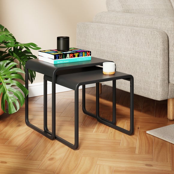 Bowie Nest of Side Tables by Dunelm | ufurnish.com