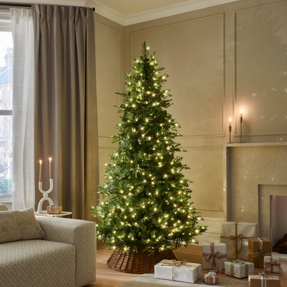 6.5ft Pre-Lit Northern Noble Christmas Tree by Dunelm | ufurnish.com