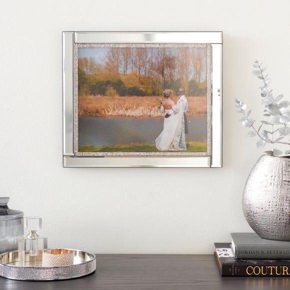 Diamante Silver Photo Frame by Dunelm | ufurnish.com