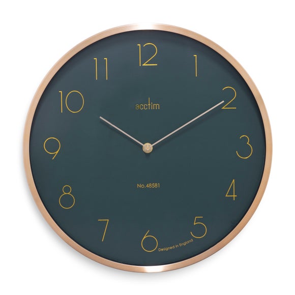 Acctim Maddison Green Wall Clock by Dunelm | ufurnish.com