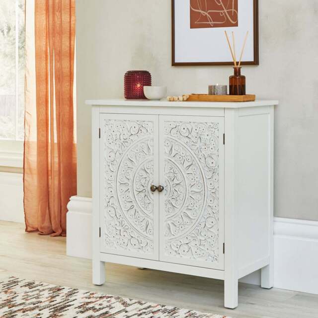 Samira Small Sideboard White by Dunelm | ufurnish.com