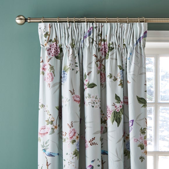 Dorma Love Bird Blackout Pencil Pleat Curtains by Dunelm | uFurnish.com