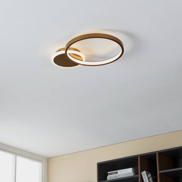 EGLO Gafares LED Flush Ceiling Light by Dunelm | ufurnish.com