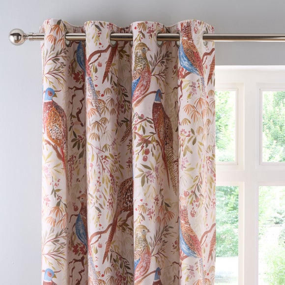 Woodland Pheasant Eyelet Curtains by Dunelm | ufurnish.com