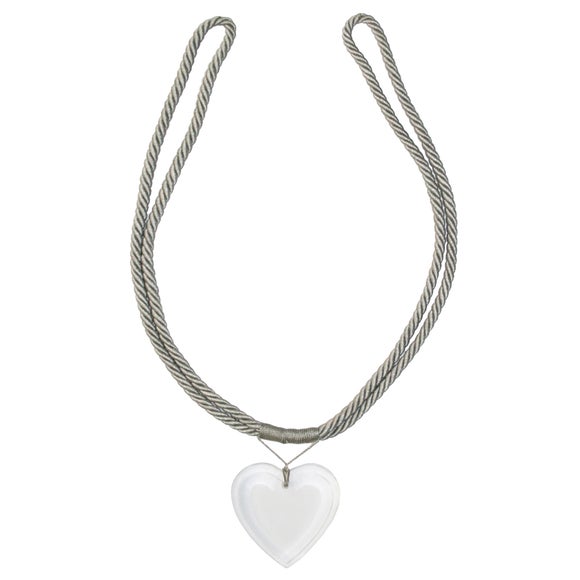 Acrylic Heart Curtain Tieback by Dunelm | ufurnish.com