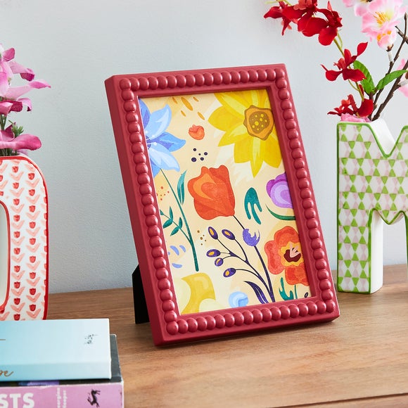 Bobbin Rhubarb Photo Frame by Dunelm | ufurnish.com