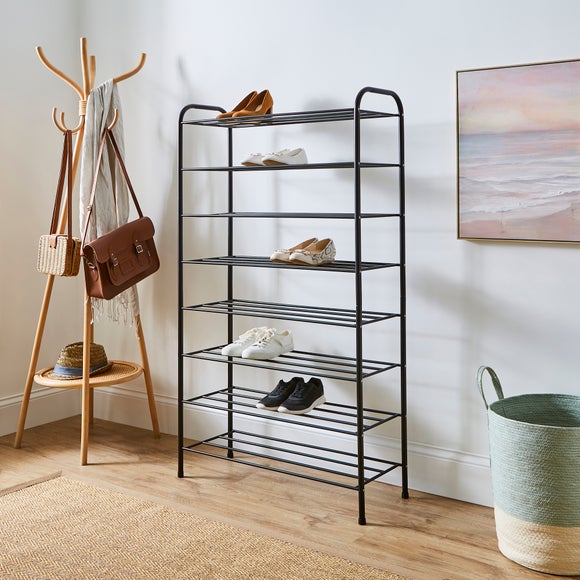 8 Tier Metal Shoe Rack by Dunelm | ufurnish.com