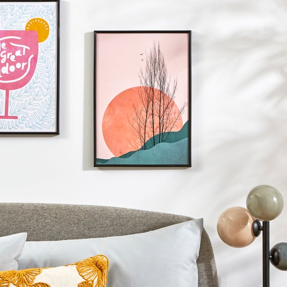 Pink Sunset Poster by Dunelm | ufurnish.com