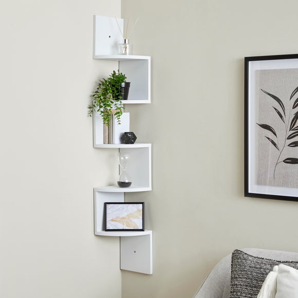 Corner Wall Mounted Shelving Unit by Dunelm | ufurnish.com
